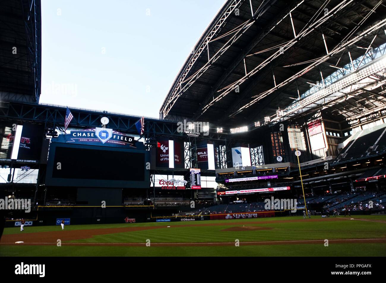 Chase Field Stadium, home of Arizona Diamondbacks Major League Baseball ...