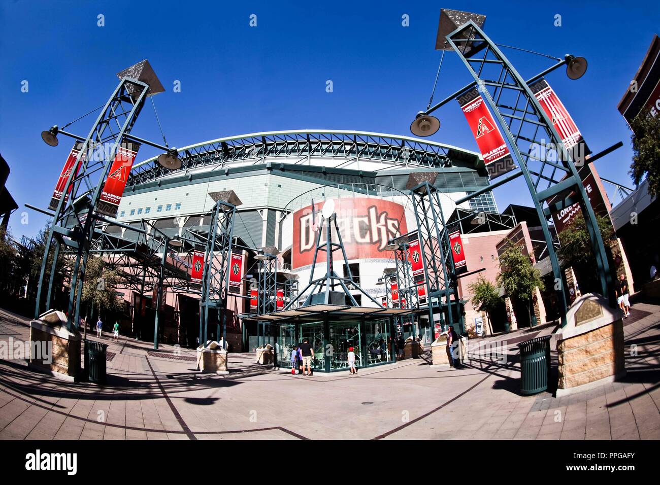 Chase Field Stadium, home of Arizona Diamondbacks Major League Baseball ...