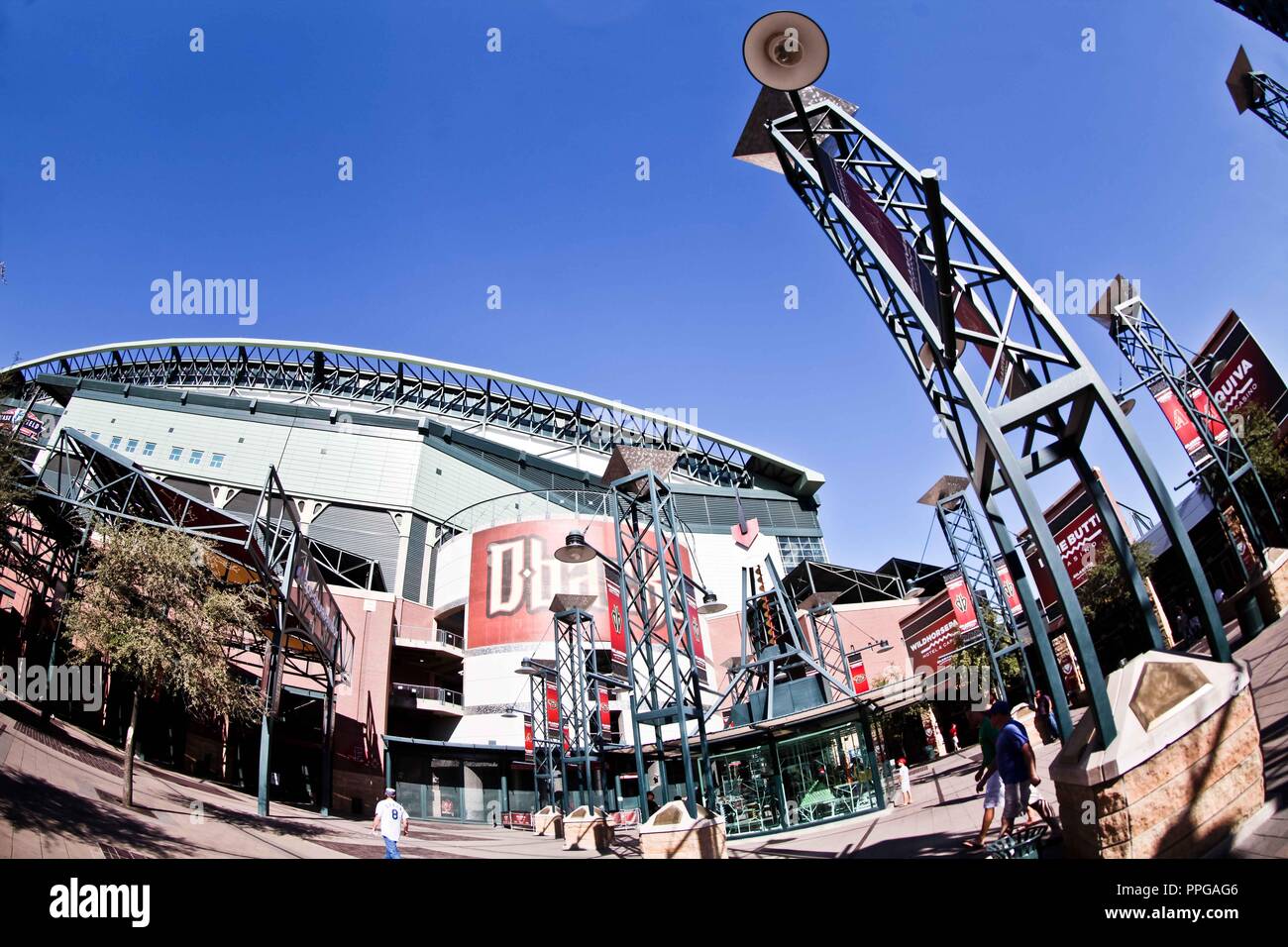 Chase Field Stadium, home of Arizona Diamondbacks Major League Baseball ...