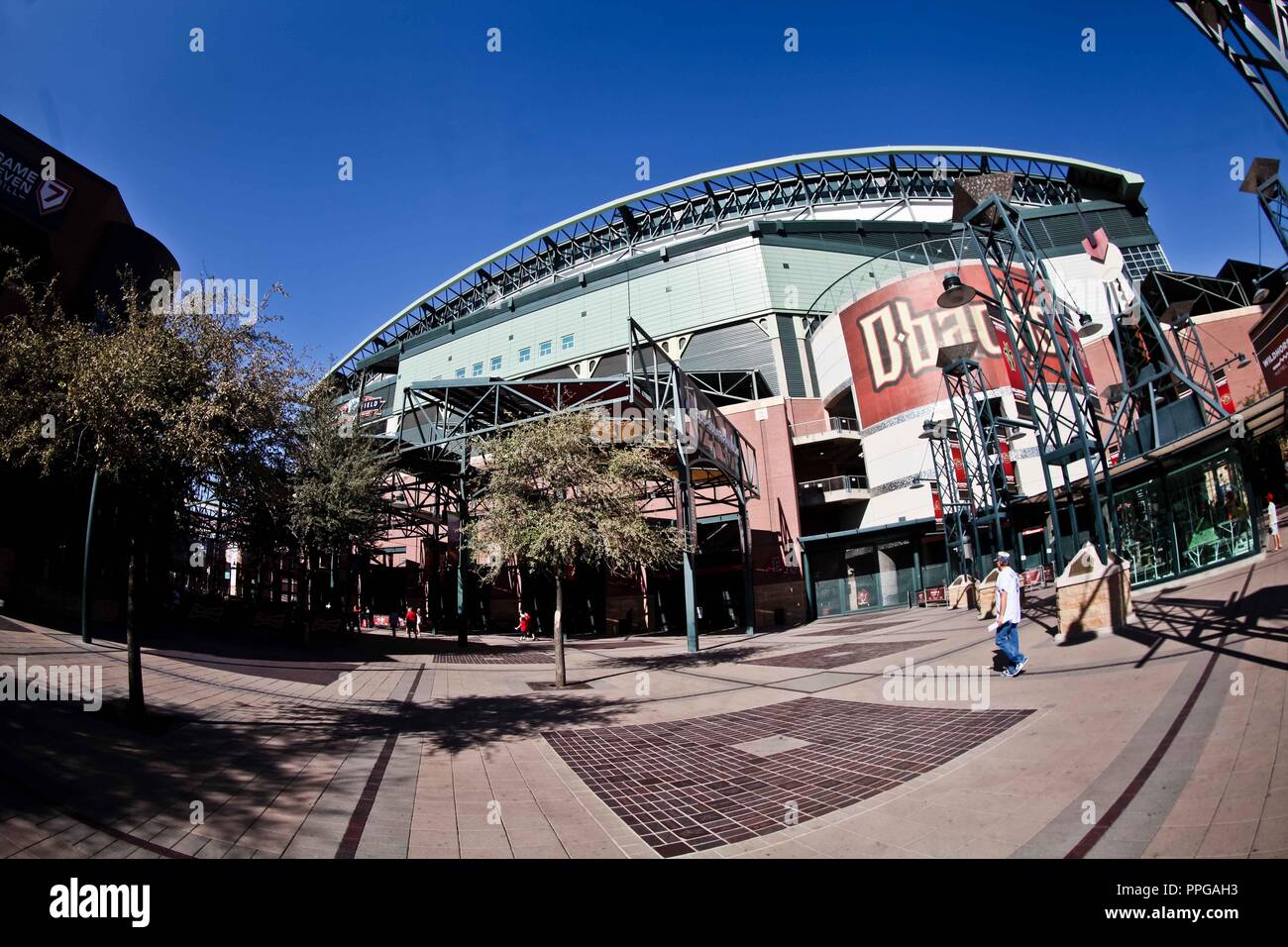 Chase Field Stadium, home of Arizona Diamondbacks Major League Baseball ...