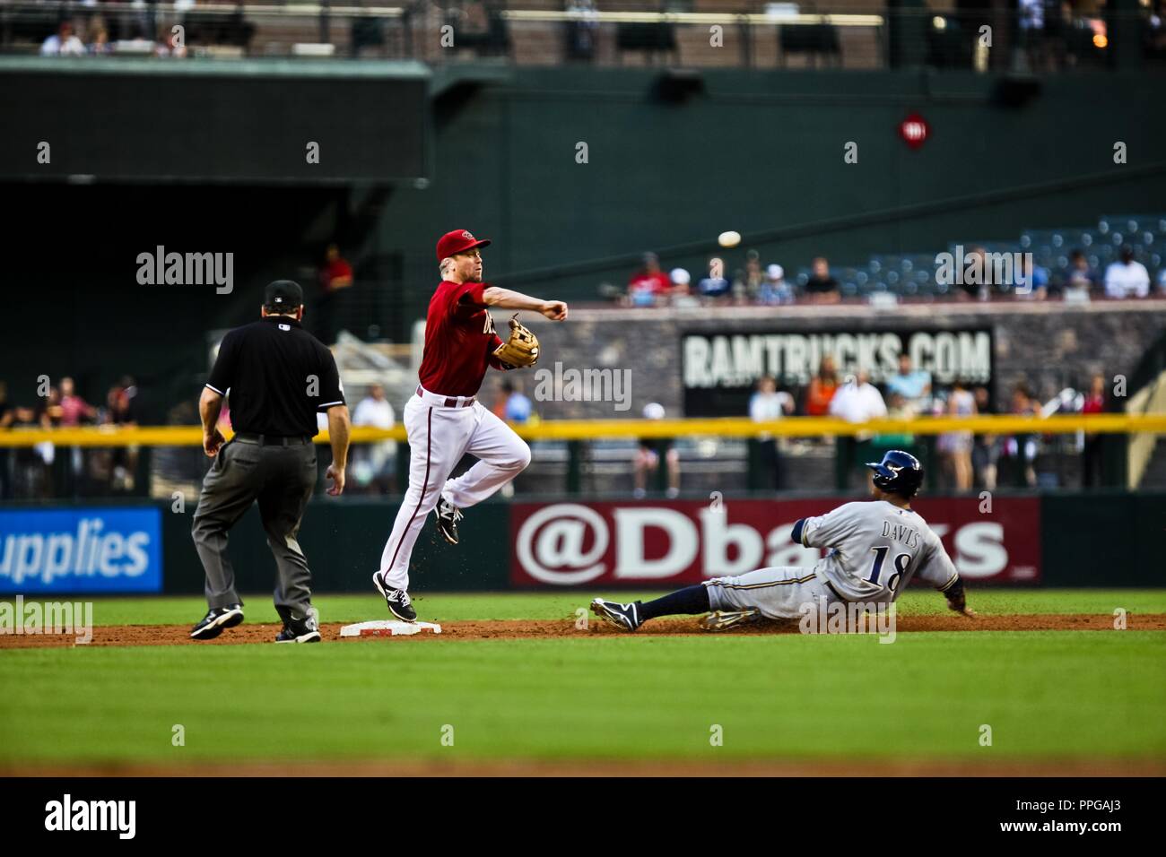 Chase Field Stadium, home of Arizona Diamondbacks Major League Baseball ...