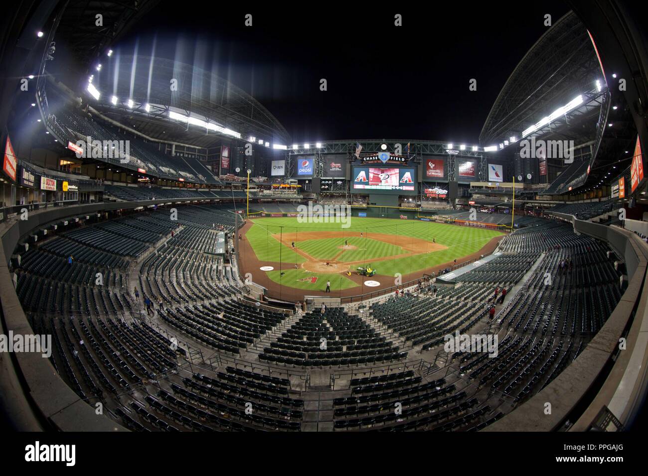 Chase Field Stadium, home of Arizona Diamondbacks Major League Baseball ...