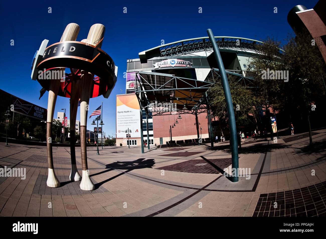 Chase Field Stadium, home of Arizona Diamondbacks Major League Baseball ...