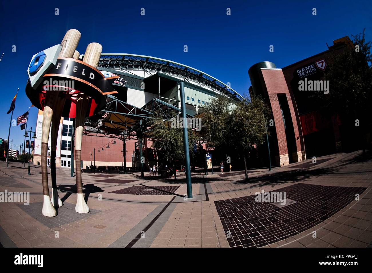 Chase Field Stadium, home of Arizona Diamondbacks Major League Baseball ...