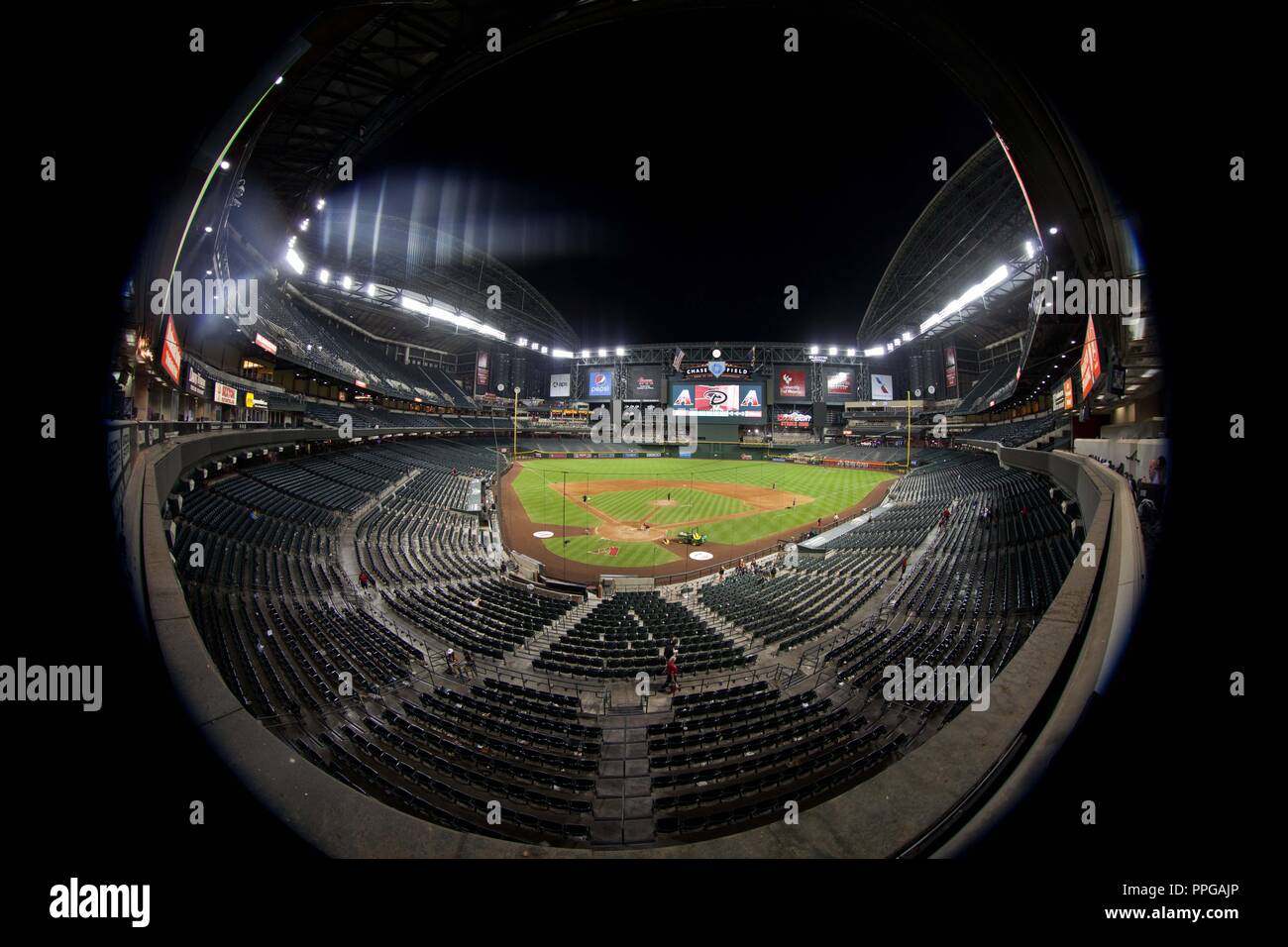 Chase Field Stadium, home of Arizona Diamondbacks Major League Baseball ...