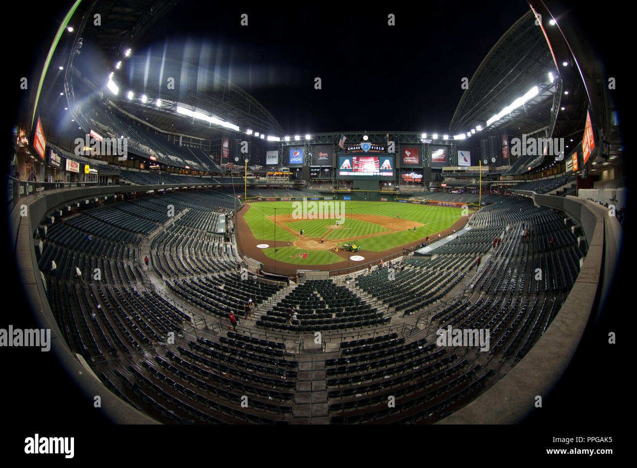 Chase Field Stadium, home of Arizona Diamondbacks Major League Baseball ...