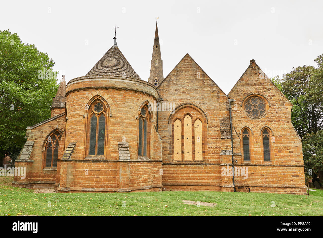 East end of the norman built (1100 AD) round church of the Holy ...