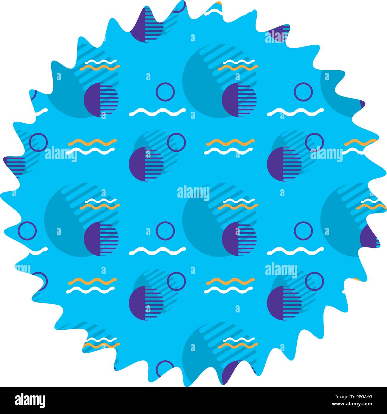 Memphis emblem frame Stock Vector Image & Art - Alamy