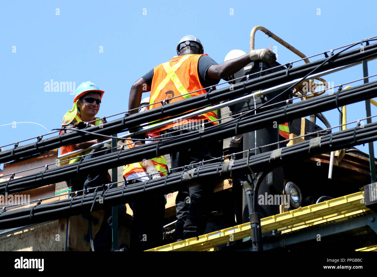 Ongoing Disruption Due to Transit System Maintenance, New York USA Stock Photo - Alamy