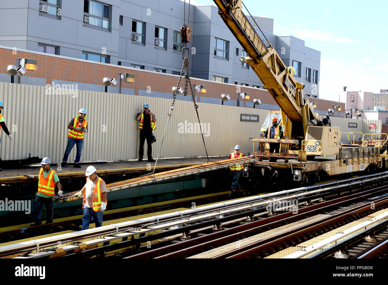 Ongoing Disruption Due to Transit System Maintenance, New York USA Stock Photo - Alamy