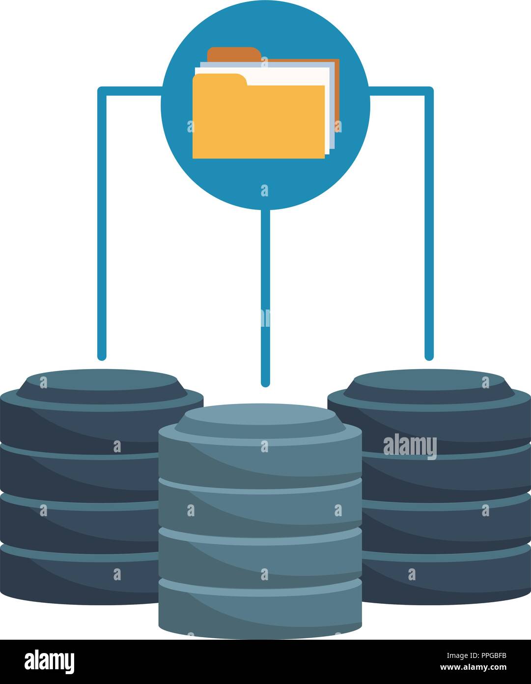 Storage disks and folders Stock Vector Image & Art - Alamy