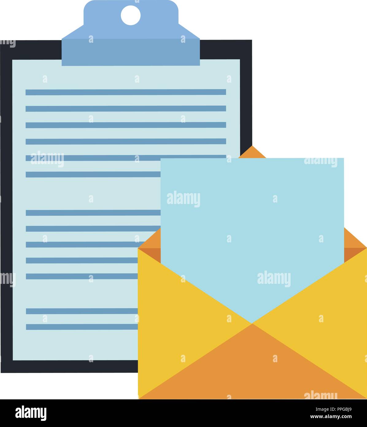 Mail attachment Stock Vector Images - Alamy