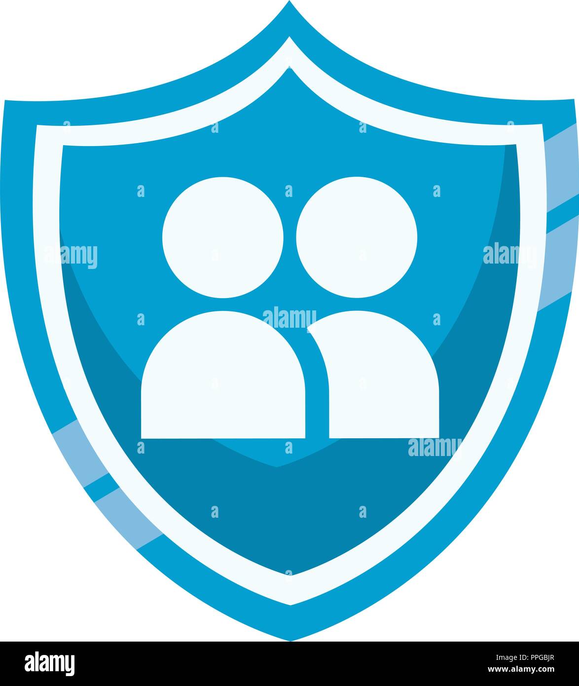 Contacts on shield Stock Vector Image & Art - Alamy