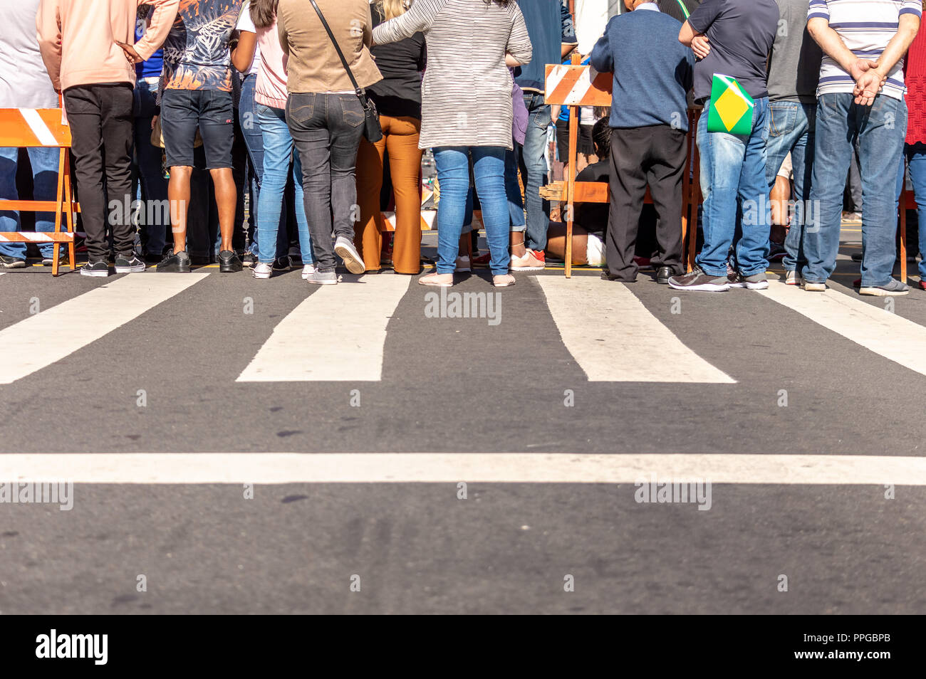 Crowd in the street Stock Photo - Alamy