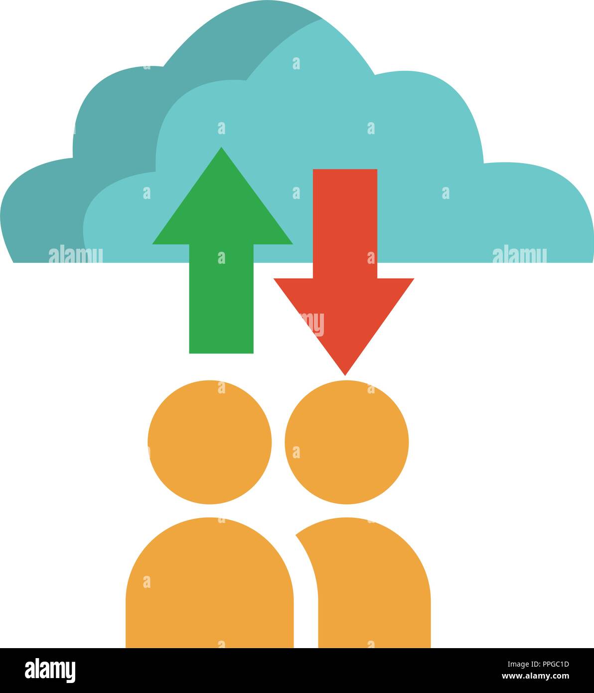 Contacts and cloud computing Stock Vector Image & Art - Alamy