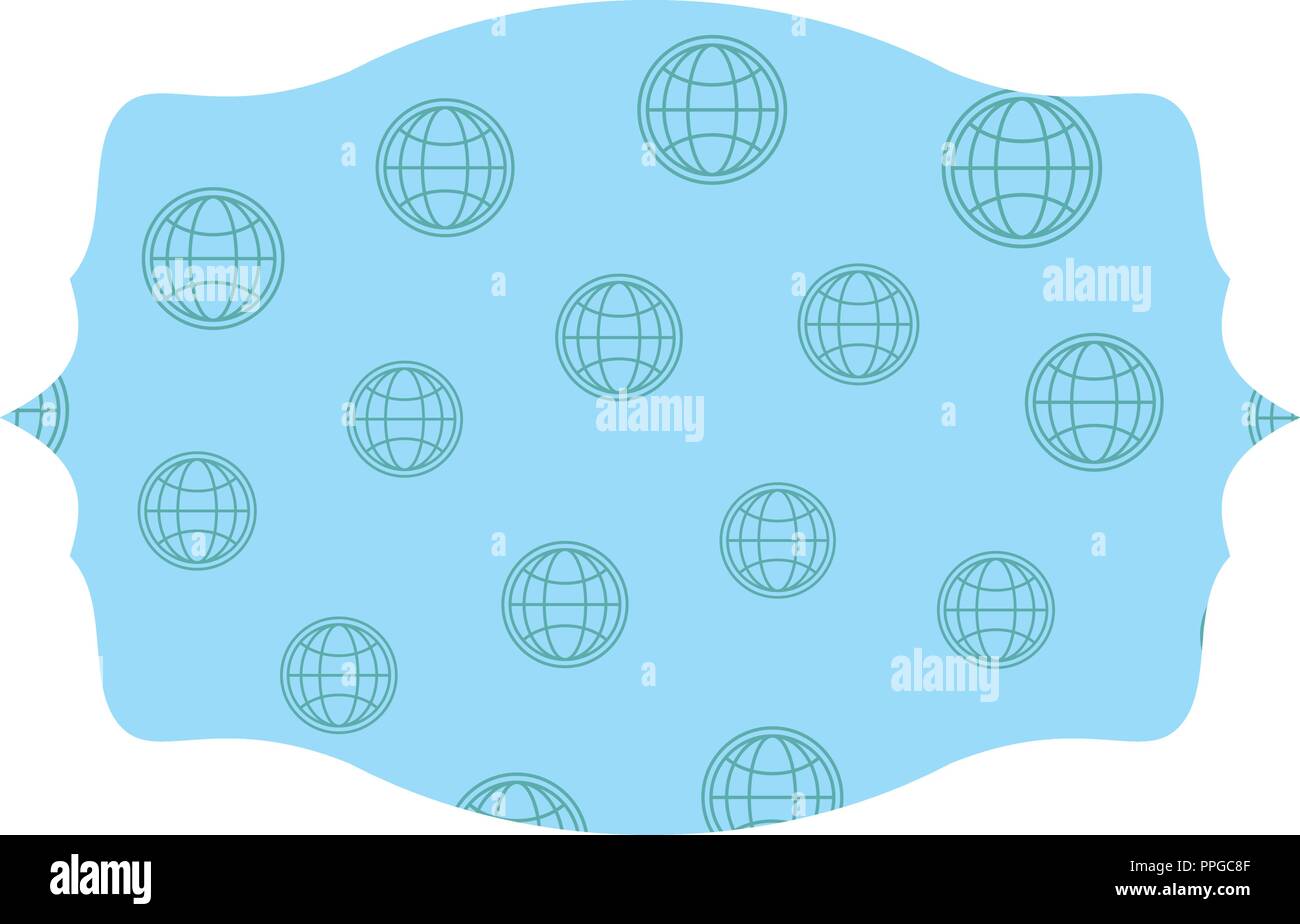 Global sphere label frame Stock Vector Image & Art - Alamy