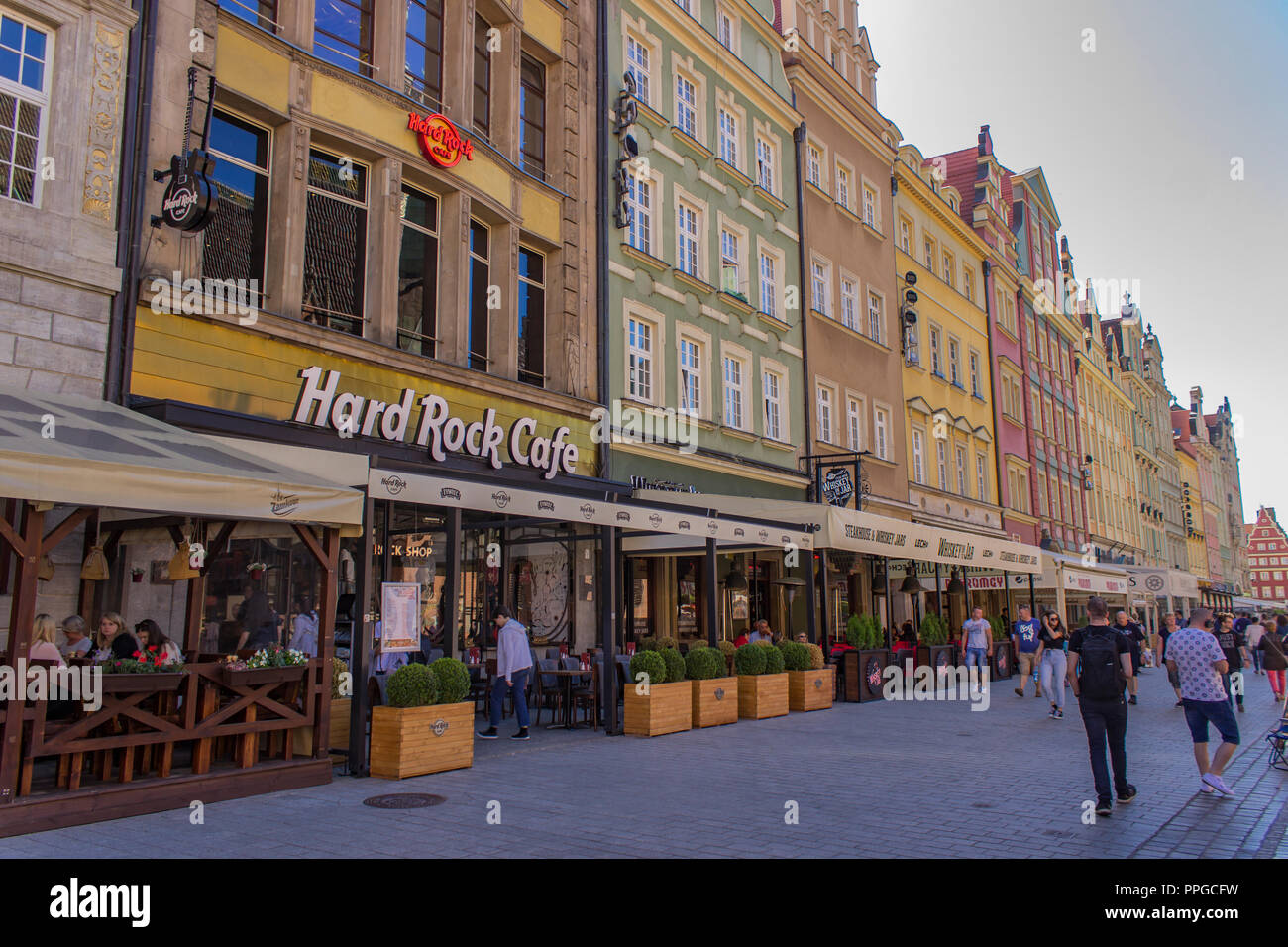 Wroclaw street cafe hi-res stock photography and images - Alamy