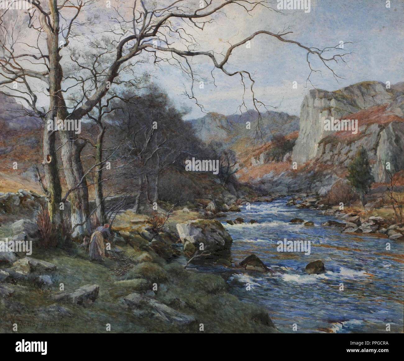 Ellison Thomas - the Lledr River Stock Photo - Alamy