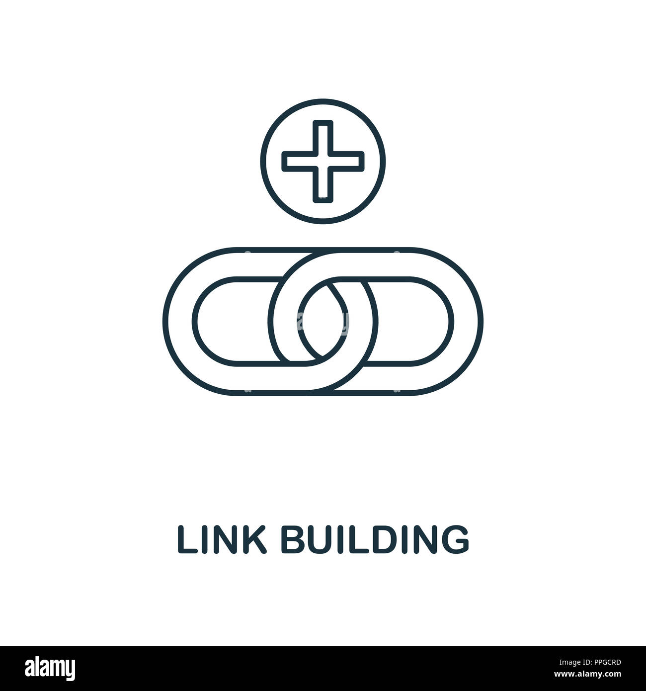 Link Building outline icon. Premium design from web development ...