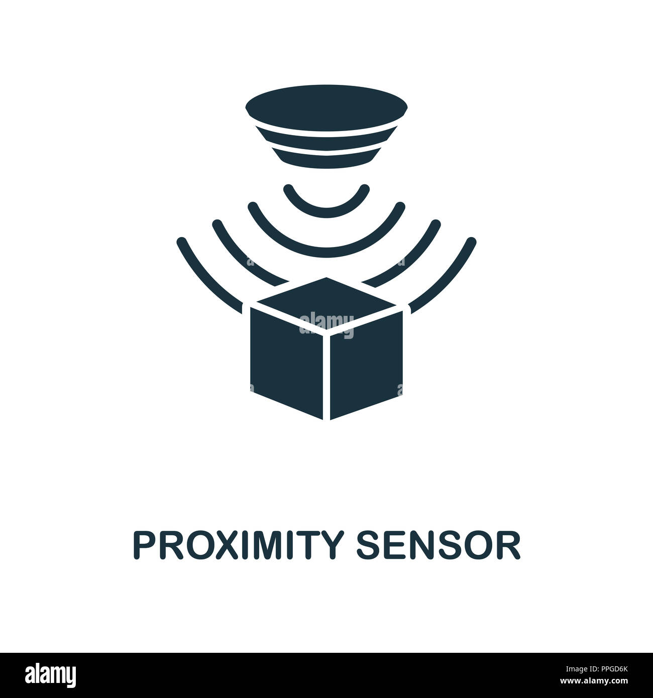 Proximity Sensor Icon Monochrome Style Design From Sensors Collection Ux And Ui Pixel Perfect