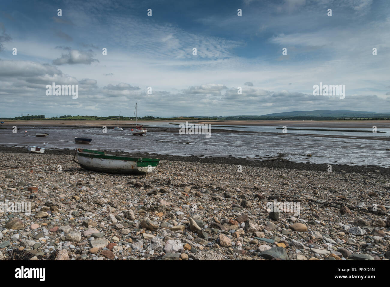 The remote Lancashire village of Sunderland Point on a June morning at ...