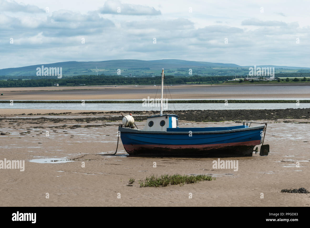 The remote Lancashire village of Sunderland Point on a June morning at ...