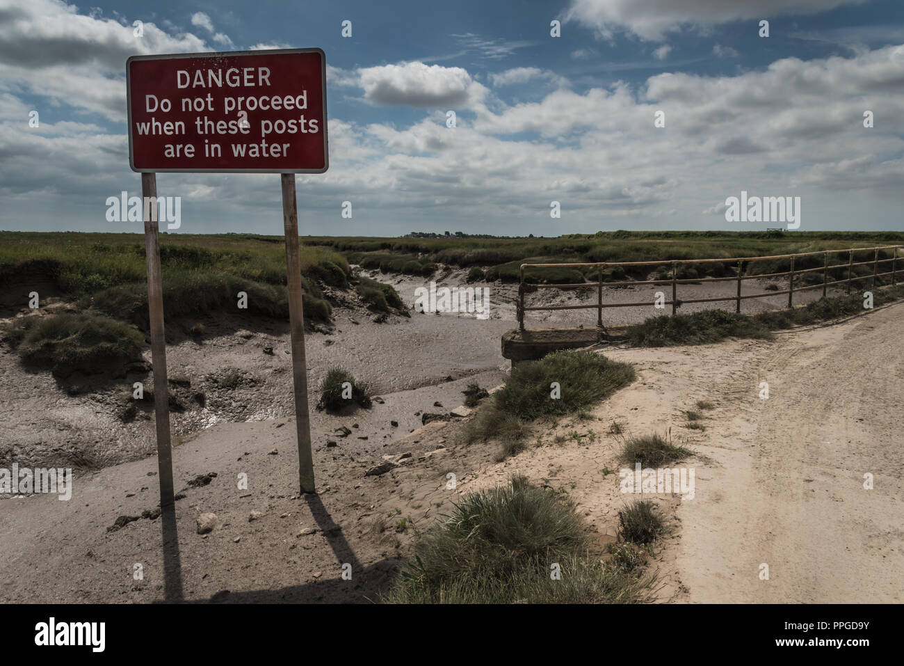 The remote Lancashire village of Sunderland Point on a June morning at ...