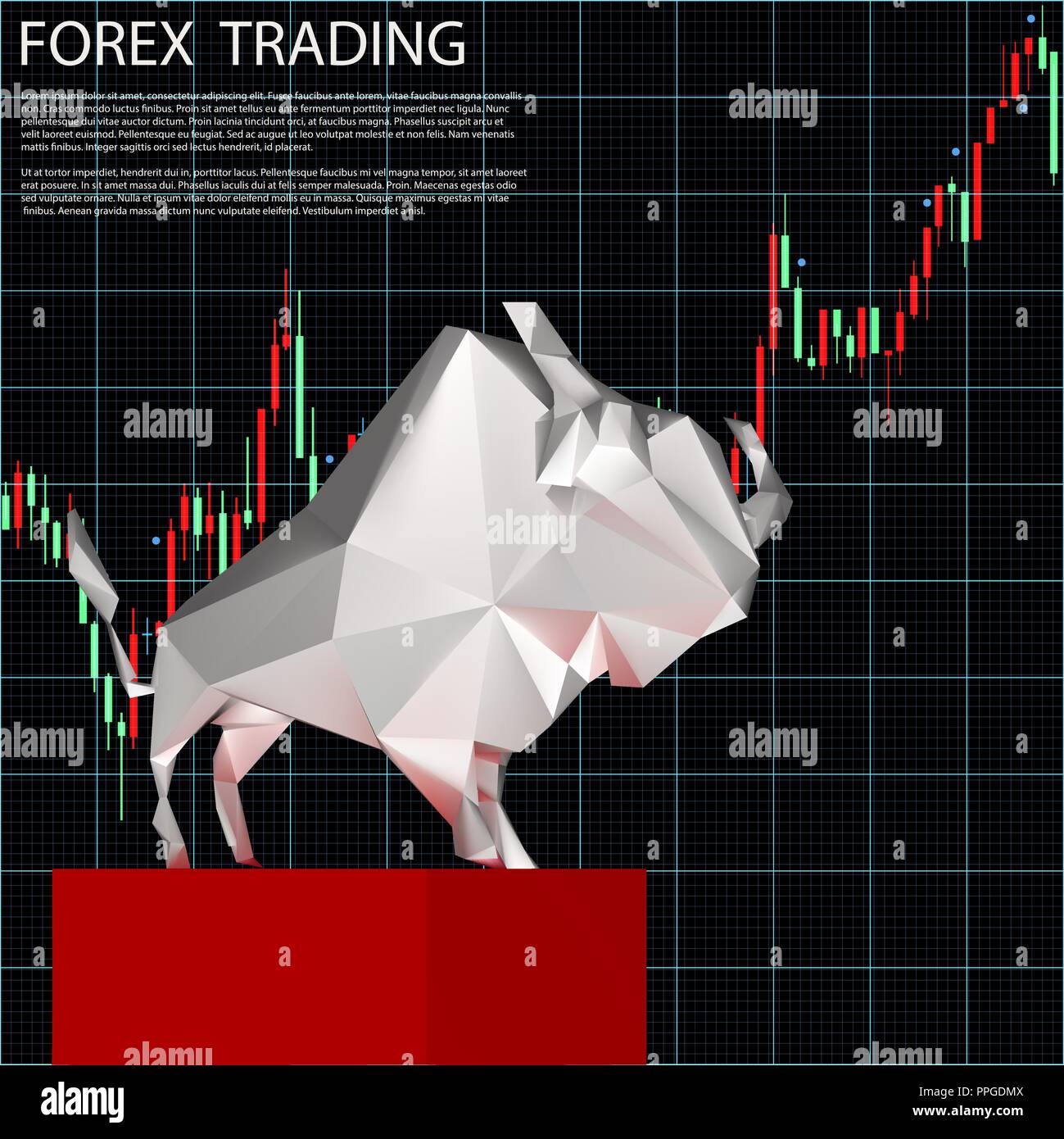 Forex trading with bull. Vector Stock Vector Image & Art - Alamy