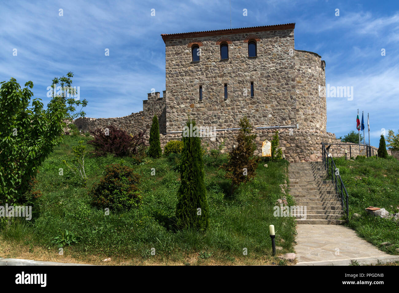 Ruins of Ancient Byzantine fortress The Peristera in town of Peshtera ...