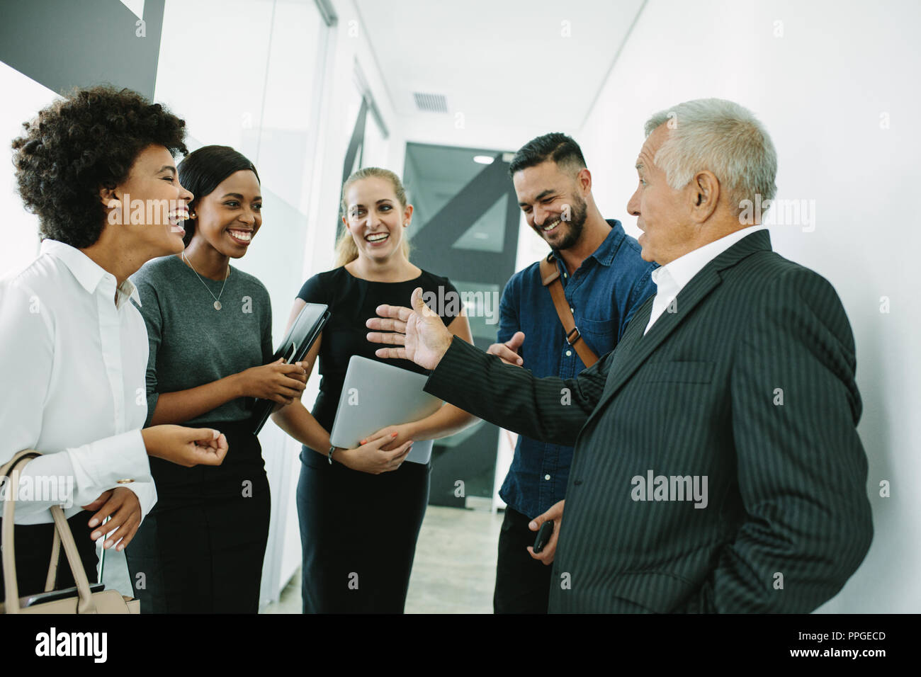 Business Discussion Standing