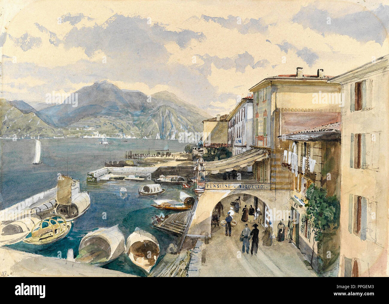 Ender Thomas - a Street in Bellagio at Lake Como Stock Photo - Alamy