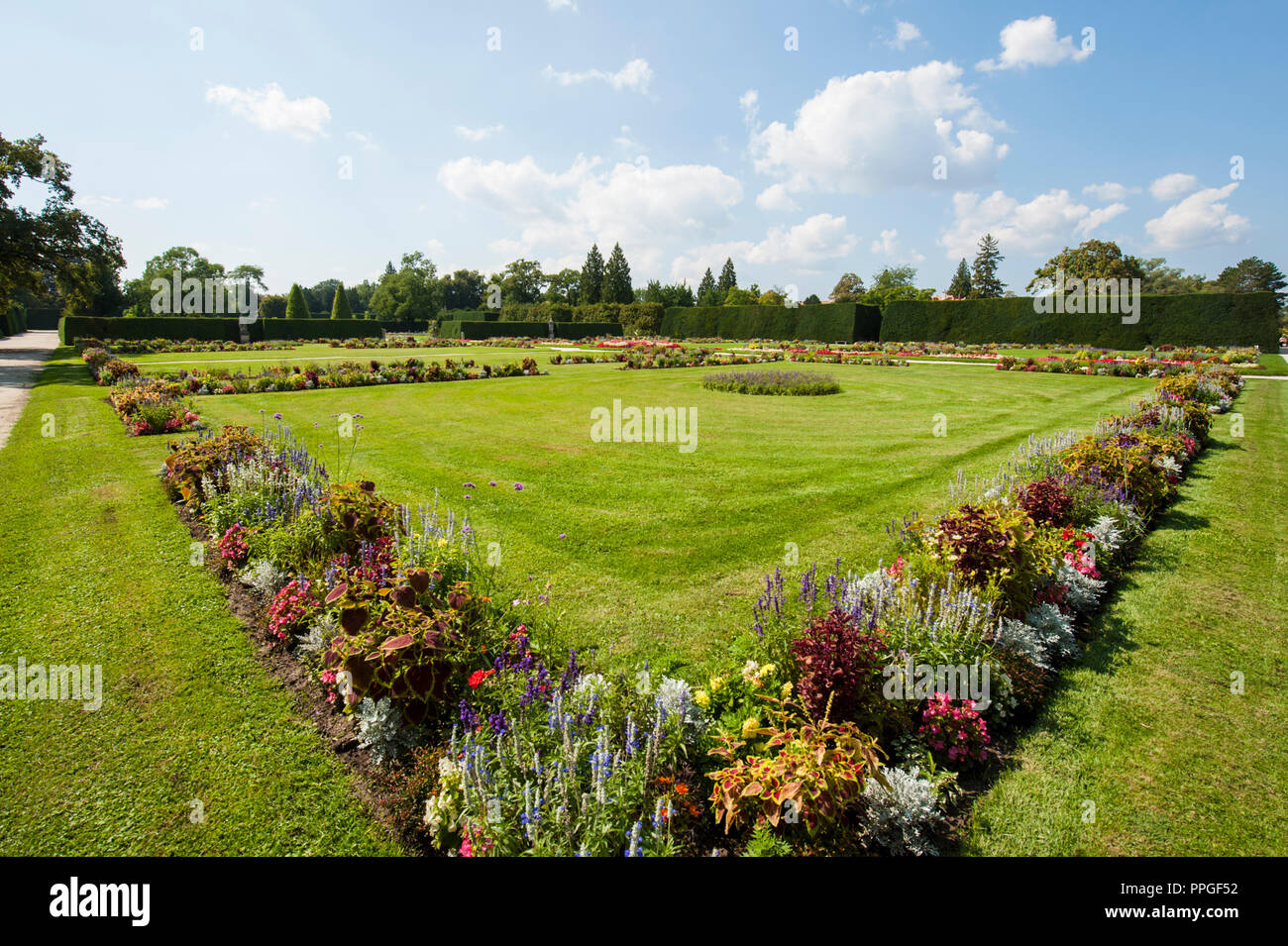 Palace and park in Lednice, Moravia, Czechia Stock Photo - Alamy