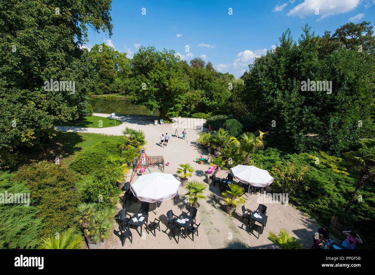 Palace and park in Lednice, Moravia, Czechia Stock Photo - Alamy