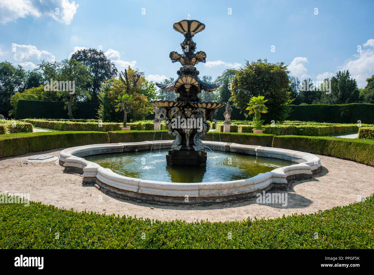 Palace and park in Lednice, Moravia, Czechia Stock Photo - Alamy