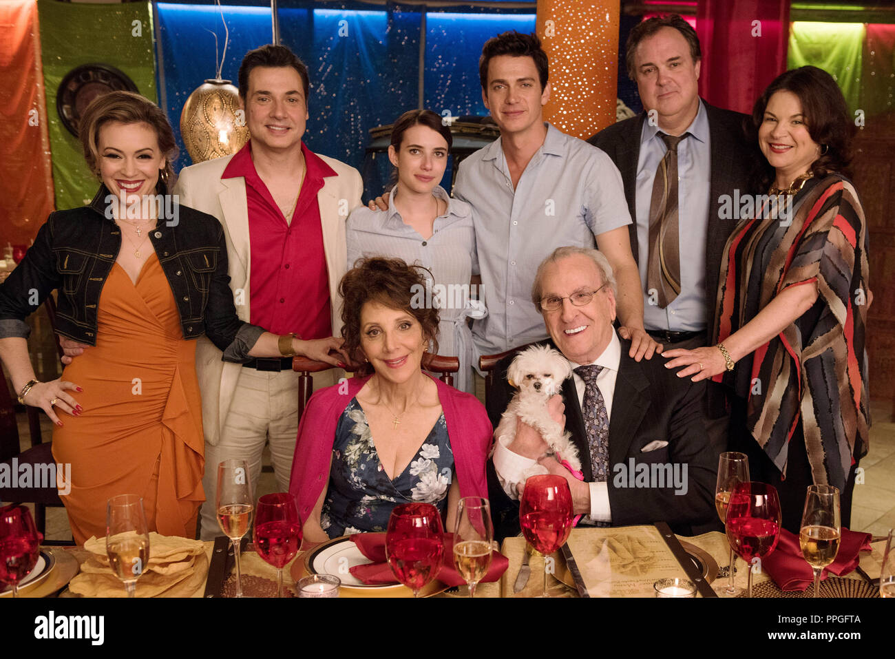 LITTLE ITALY, from left: Alyssa Milano, Adam Ferrara, Emma Roberts ...