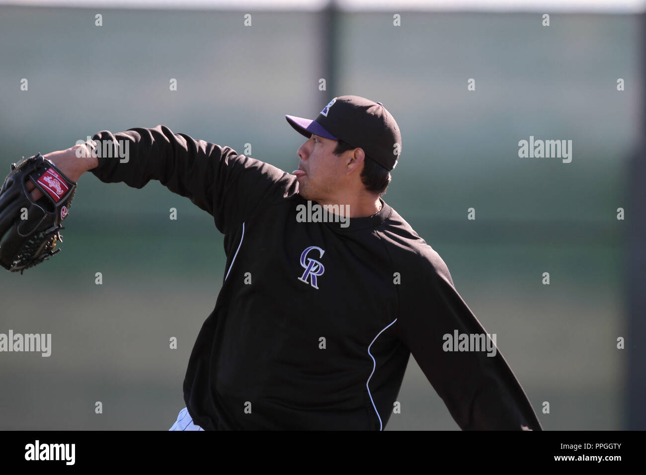 Mexican pitcher pitcher Jorge De La Rosa of Colorado Rockies during the ...