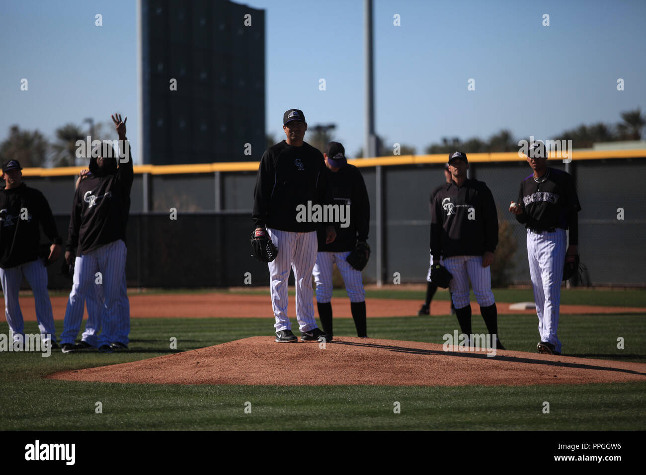 Mexican pitcher pitcher Jorge De La Rosa of Colorado Rockies during the ...