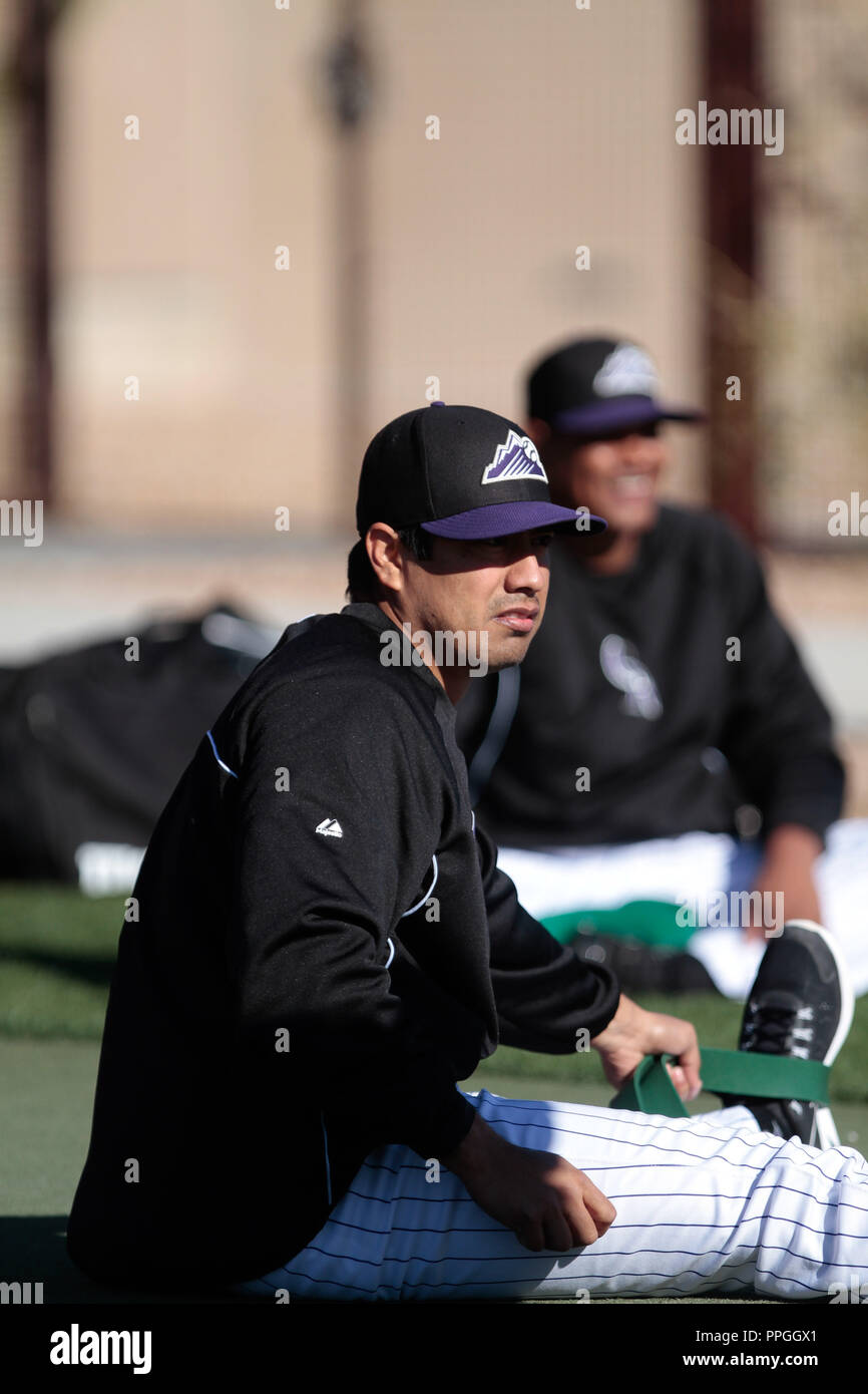 Mexican pitcher pitcher Jorge De La Rosa of Colorado Rockies during the ...