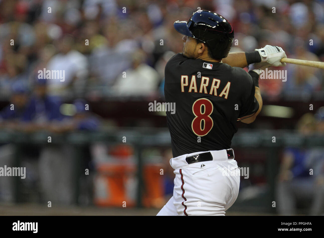Venezolano Gerardo Parra de Arizona , durante el partido de Ligas ...