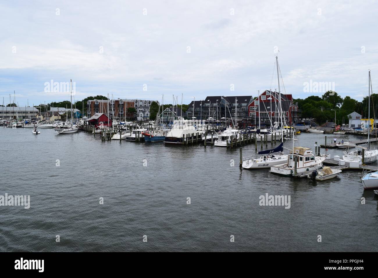 Sailboats at the Docks in Annapolis Maryland Stock Photo - Alamy