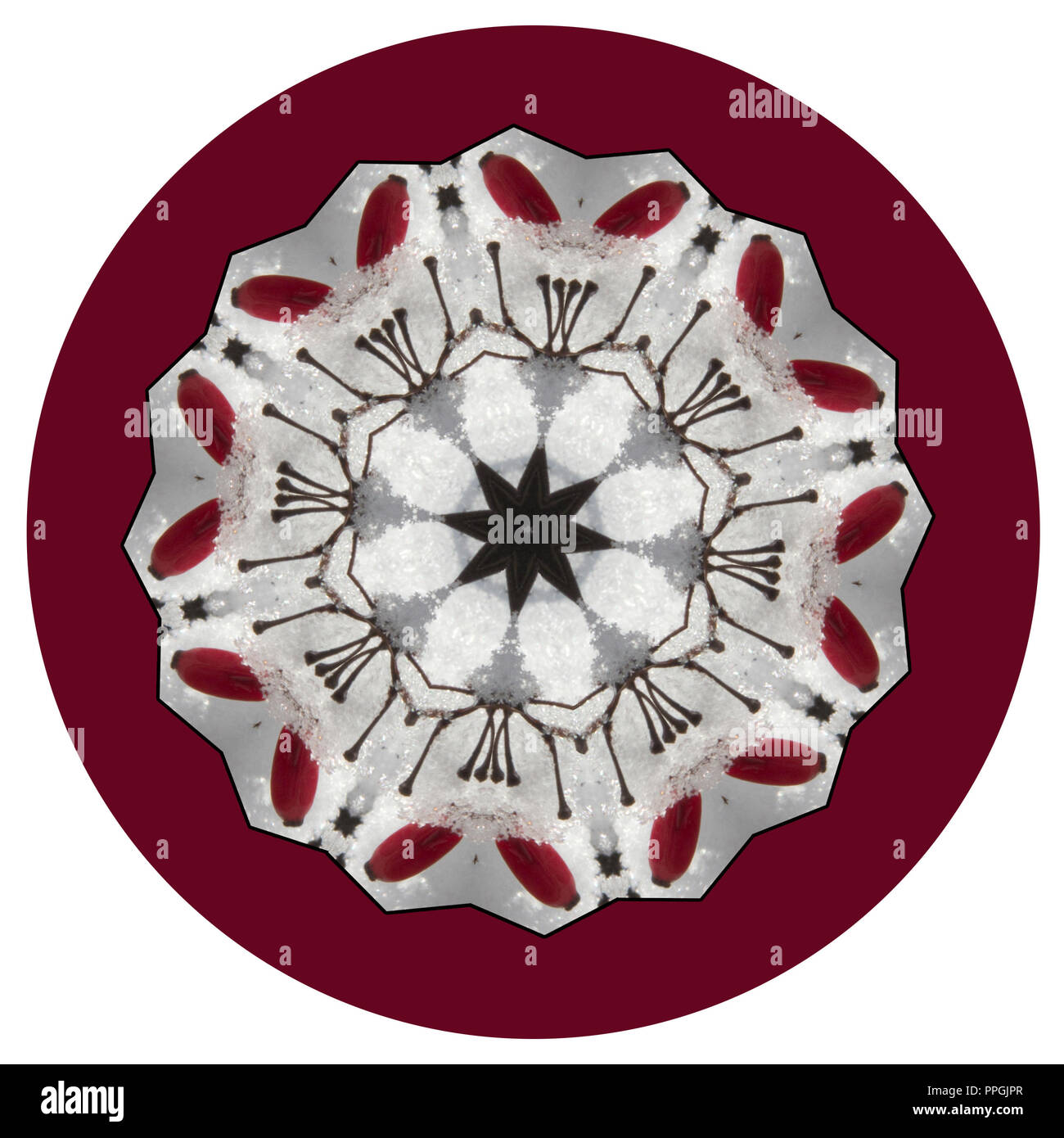 Kaleidoscope black background Cut Out Stock Images & Pictures - Alamy