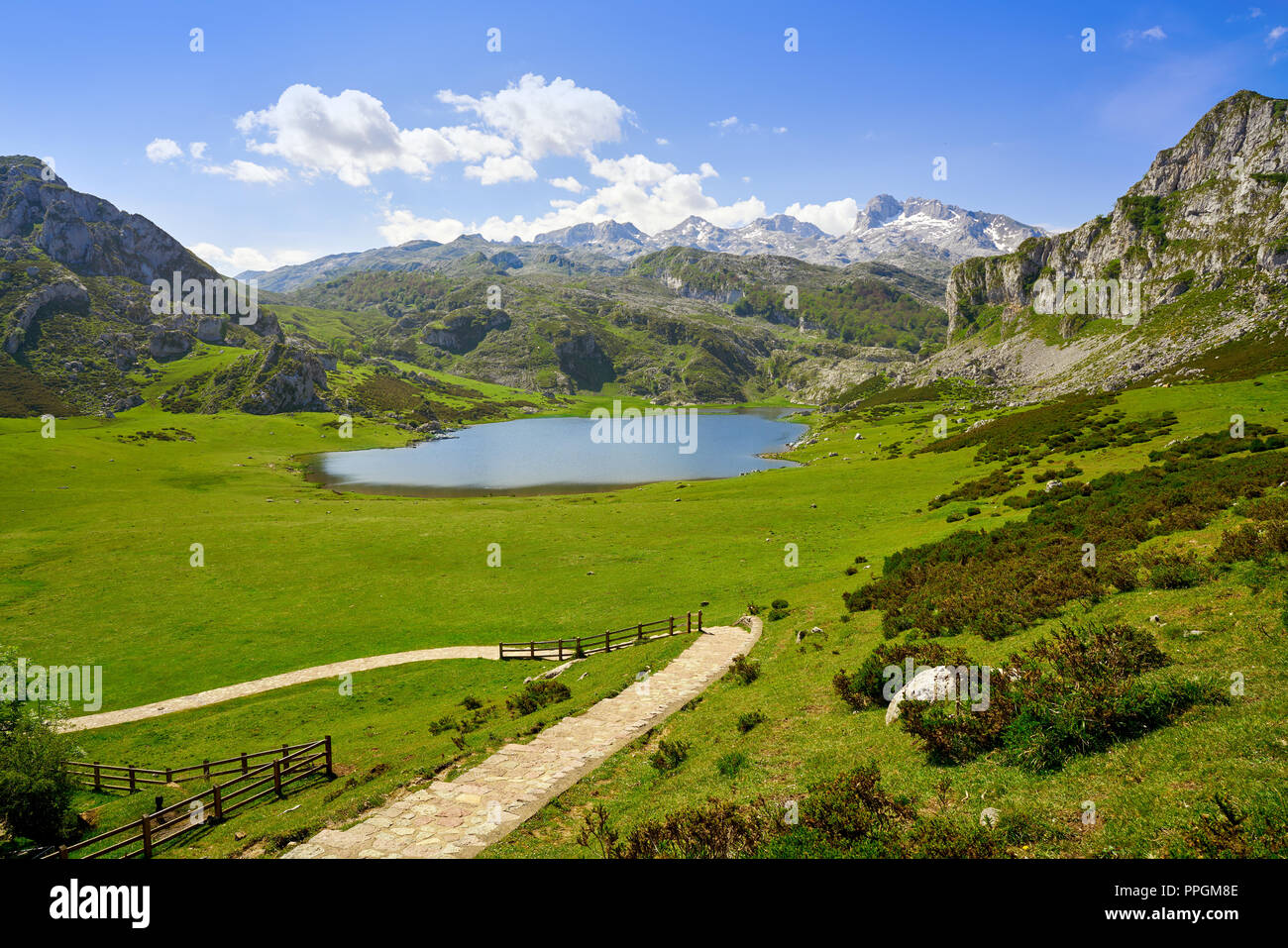 Lake ercina in spring hi-res stock photography and images - Alamy