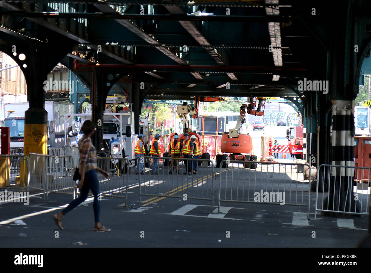 New york underground and elevated electric railway hi-res stock ...