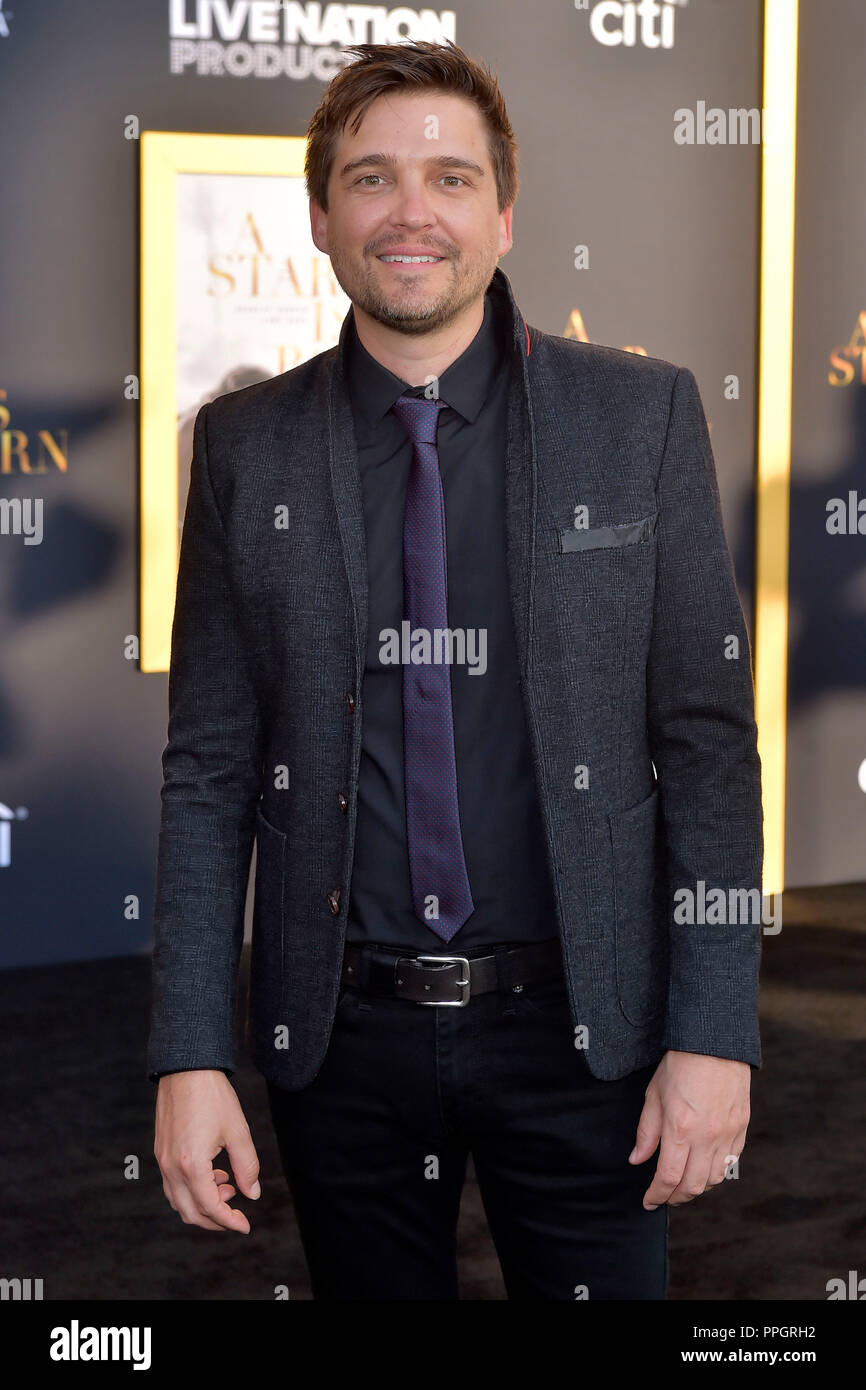 Johnny Hanson attending the 'A Star Is Born' premiere at The Shrine ...