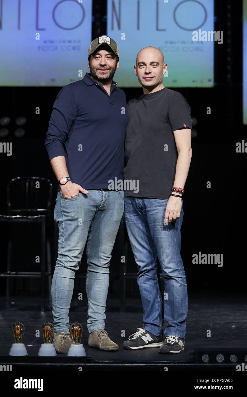 Madrid, Madrid, Spain. 13th Sep, 2018. Victor Conde and Alain Cornejo ...