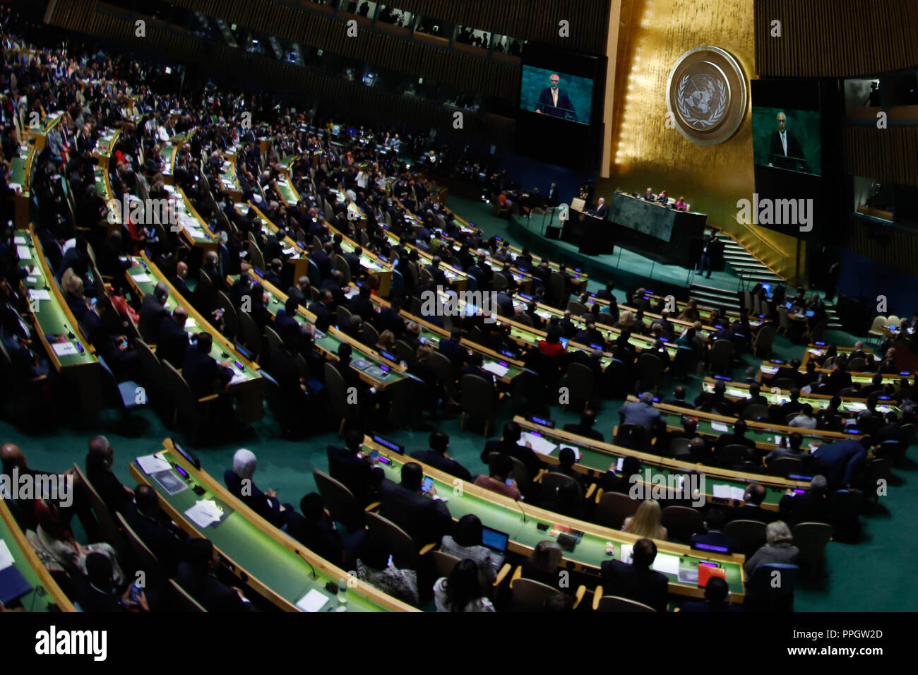 New York, NEW YORK, USA. 25th Sep, 2018. Opening of the 73rd Session of ...