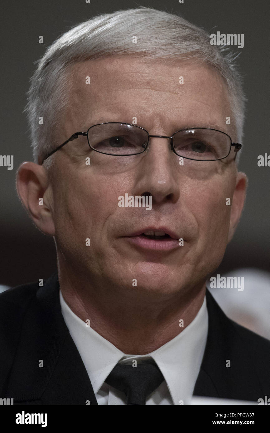 Washington, District of Columbia, USA. 25th Sep, 2018. Vice Admiral ...