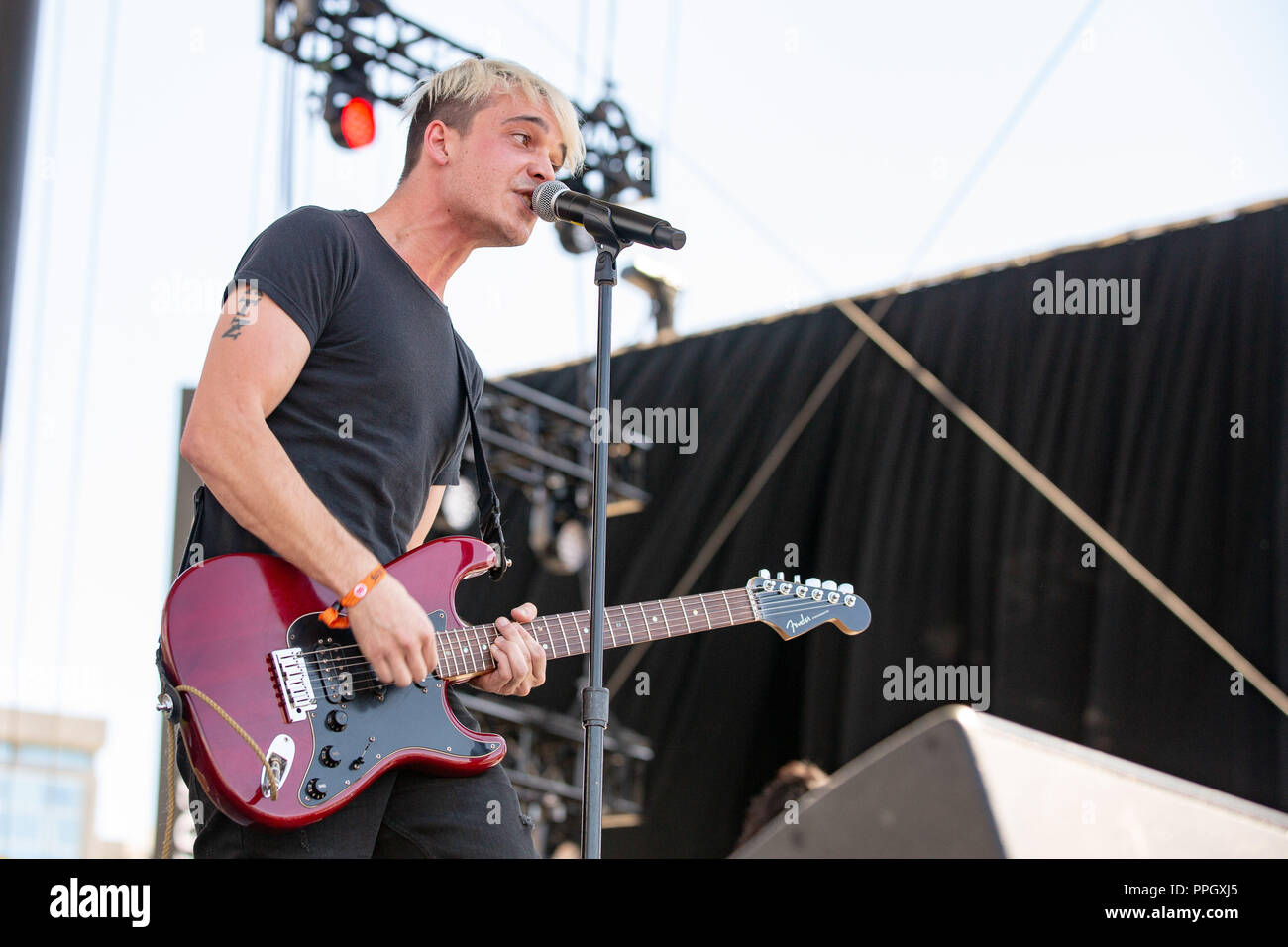 September 22, 2018 - Las Vegas, Illinois, U.S - JOSH KATZ of Badflower ...