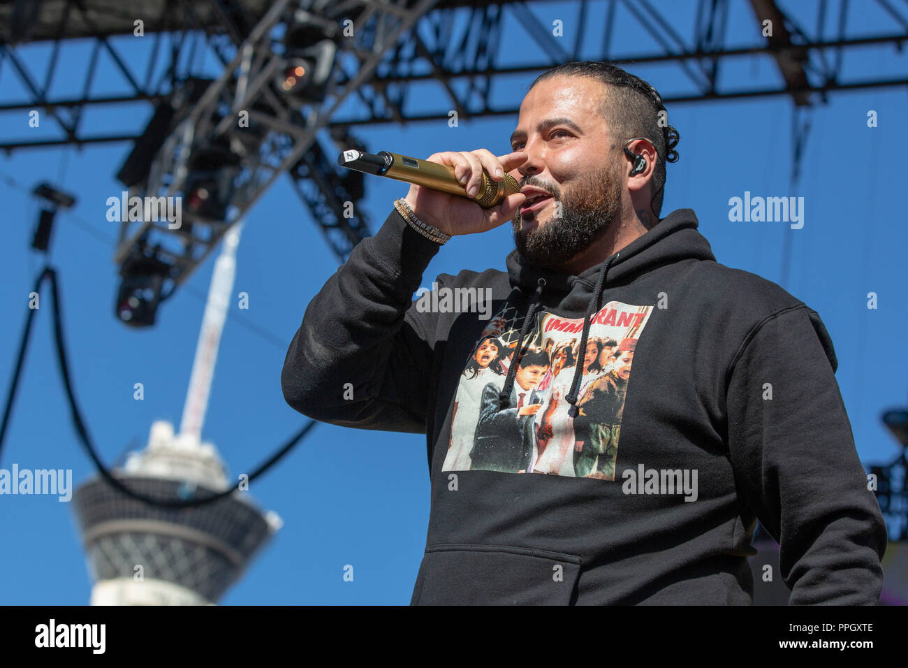 Las Vegas, Illinois, USA. 22nd Sep, 2018. Rapper BELLY (AHMAD BALSHE ...