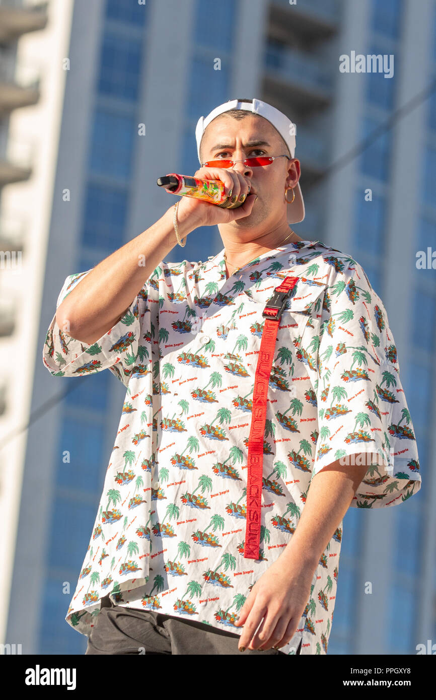 Las Vegas, Illinois, USA. 22nd Sep, 2018. BAD BUNNY (BENITO OCASIO ...